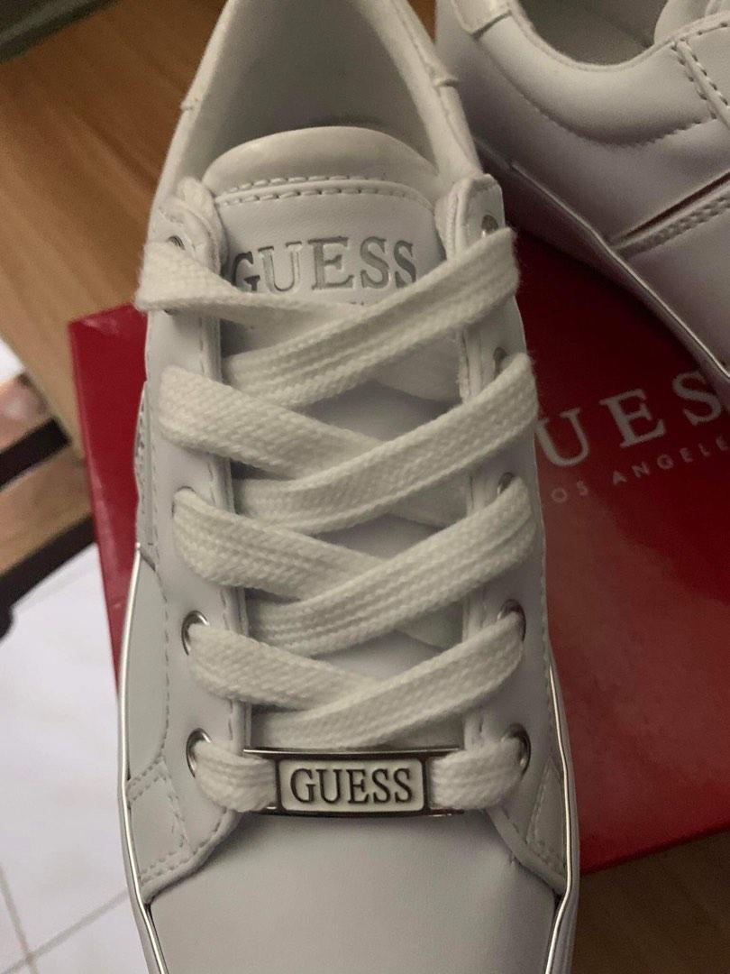 Original Guess white sneakers, Women's Fashion, Footwear, Sneakers on ...