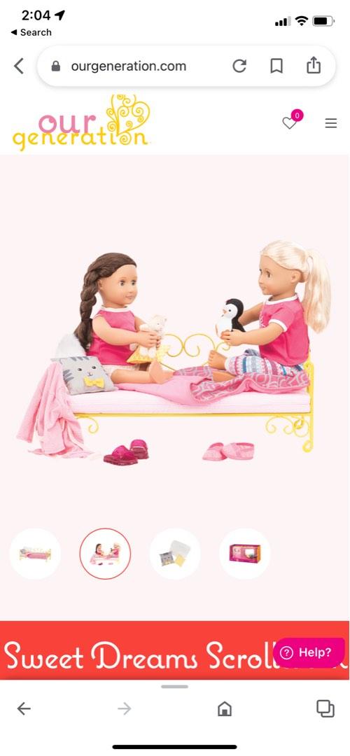 Our Generation Battat bed and clothes set for dolls, Hobbies & Toys ...