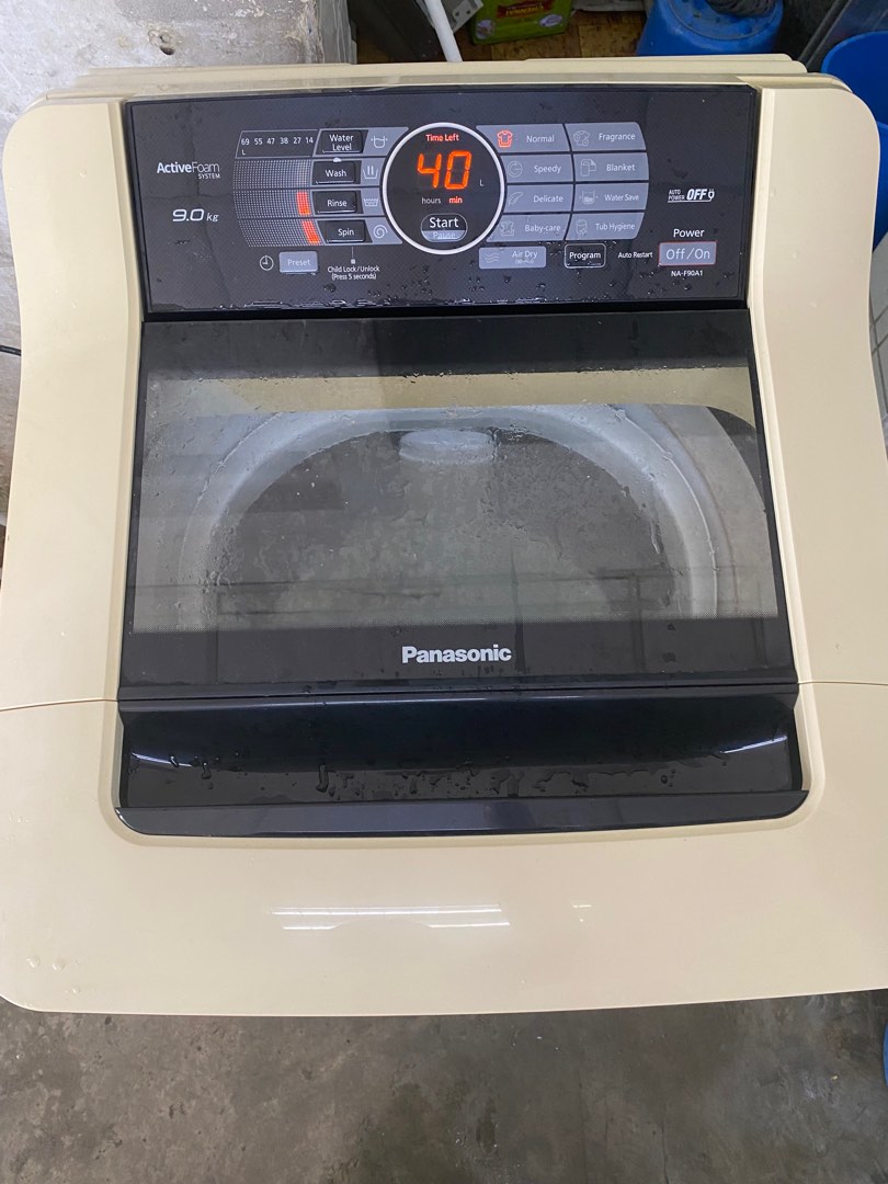 Panasonic 9KG ActiveFoam System Top Loading Washing Machine, TV & Home ...