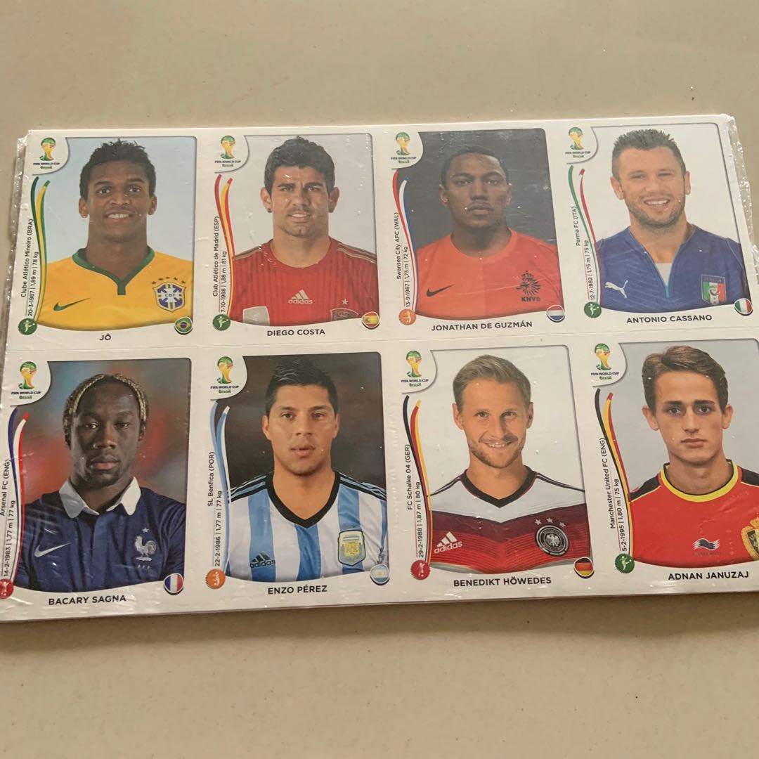 Panini 2014 World Cup Brasil- Update Set, Hobbies & Toys, Memorabilia ...