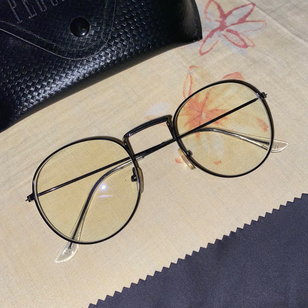 Peculiar Eyewear LOUISE Round Anti Radiation in Metallic Frame for Men ...