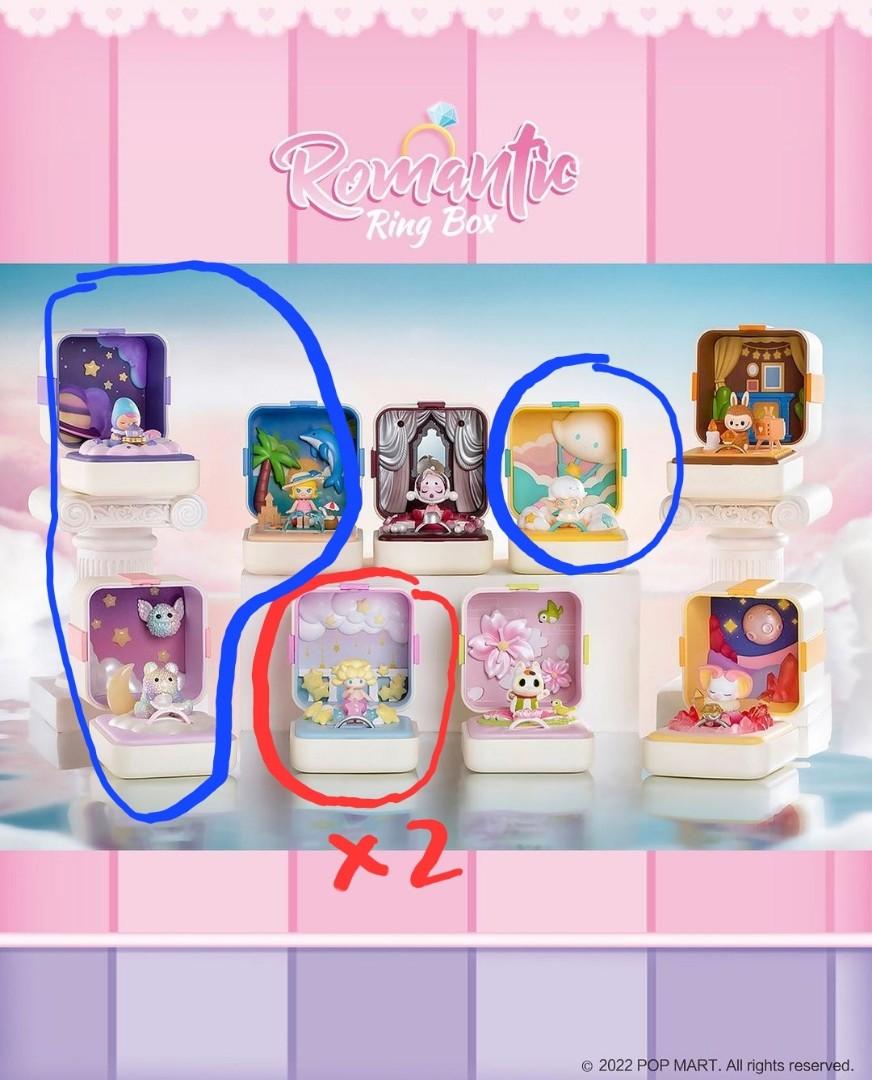 Popmart Romantic Ring Box Blindbox, Hobbies & Toys, Toys & Games on ...