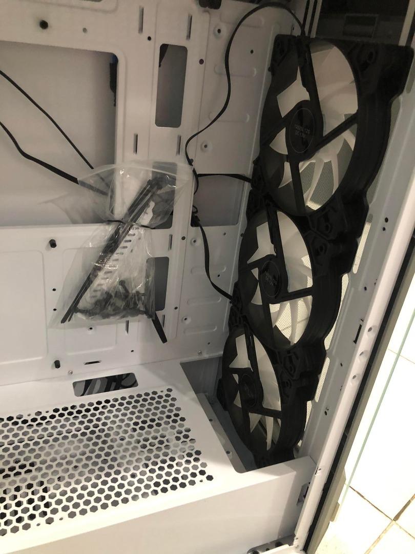 Powerlogic Falcon Agile Tempered Glass Gaming RGB PC Case White ...