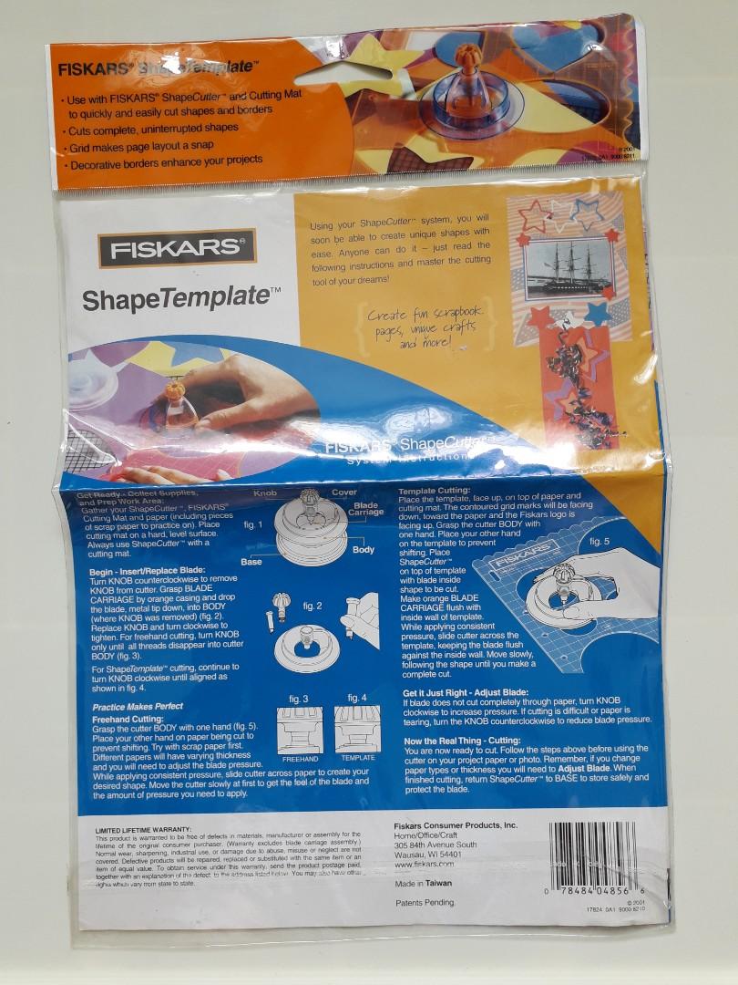 Preloved Craft Fiskars Shape Templates with Cutter, Hobbies & Toys ...