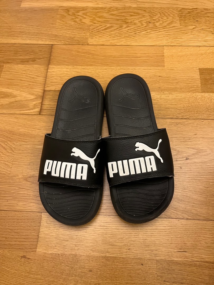 Puma Slides, Men's Fashion, Footwear, Flipflops and Slides on Carousell