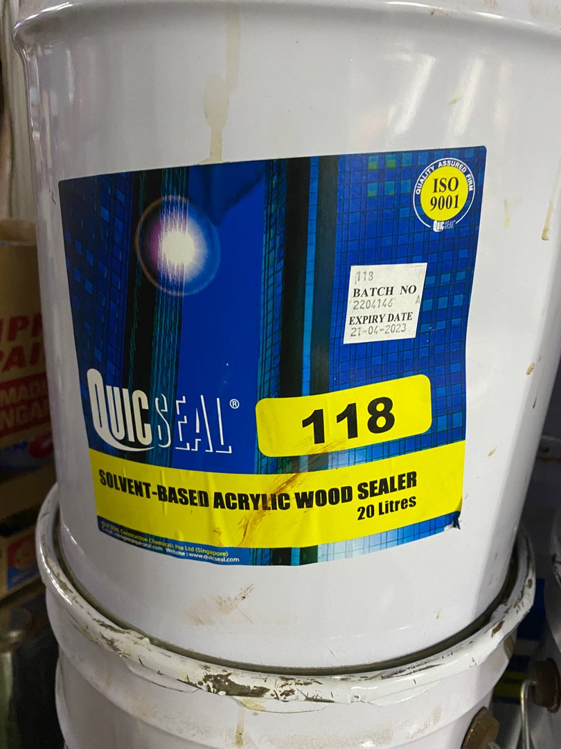 Quicseal 118 Solvent-based acrylic wood sealer, Hobbies & Toys ...