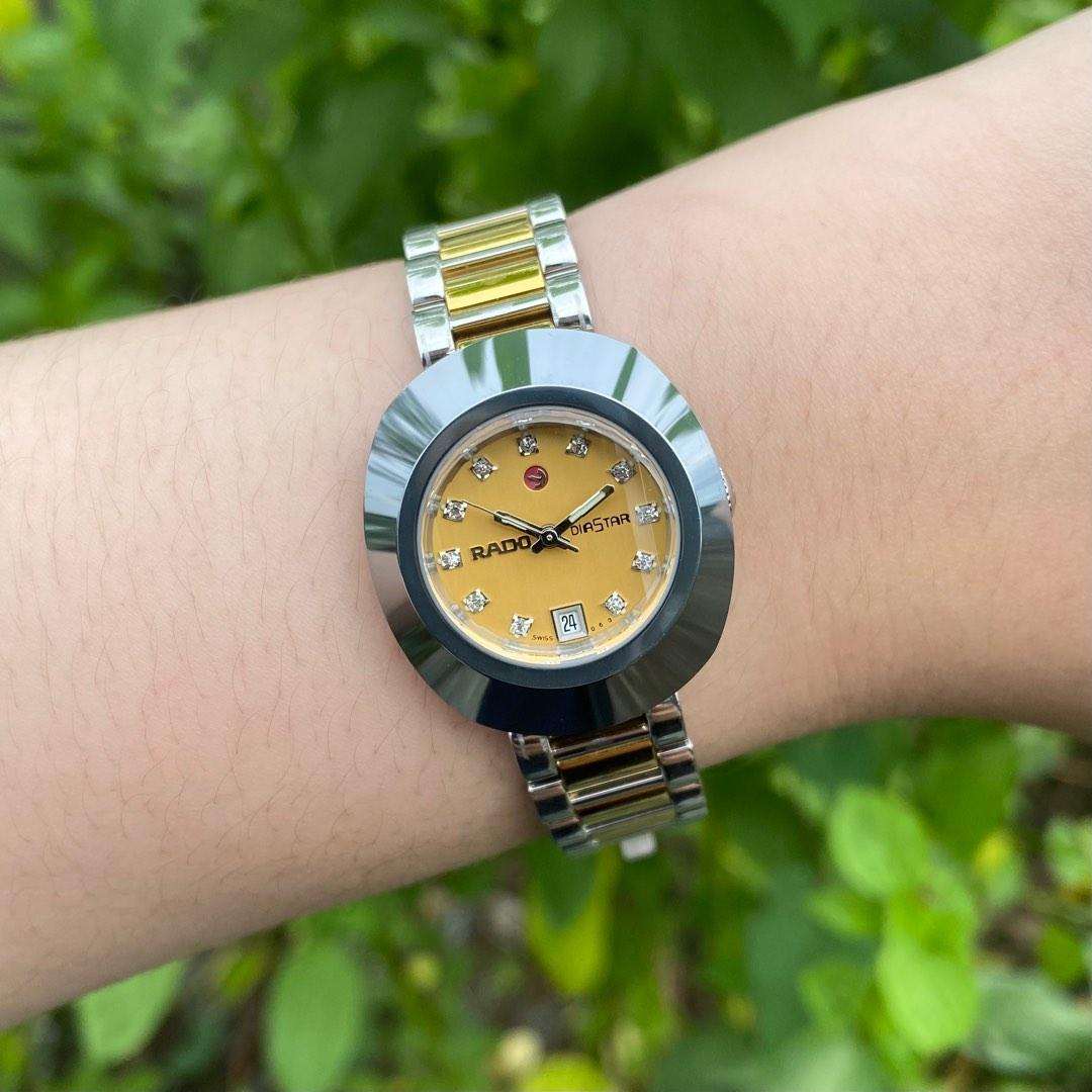 RADO DiaStar Two-Tone Date Ladies 27mm, Luxury, Watches on Carousell