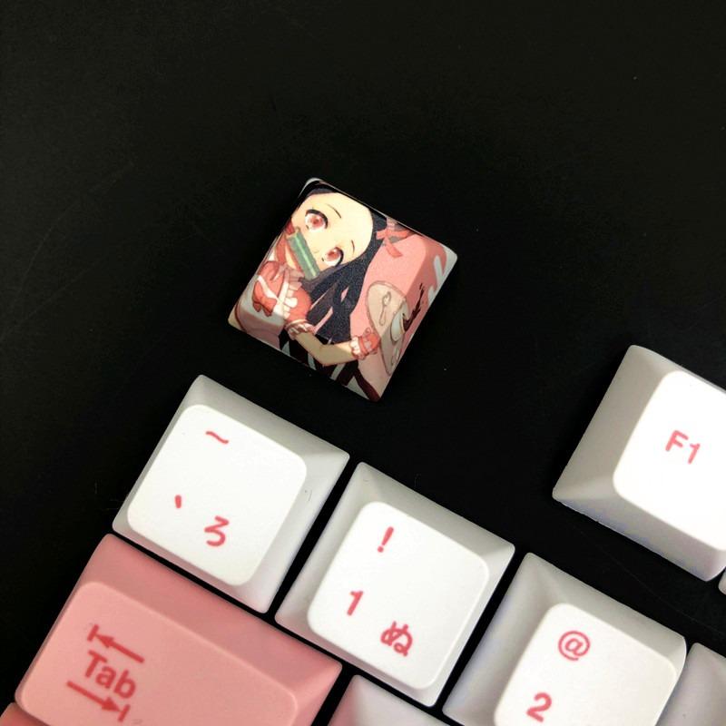 [Ready] Demon Slayer Nezuko Tanjiro Keycaps Xda profile 120keys PBT dye ...