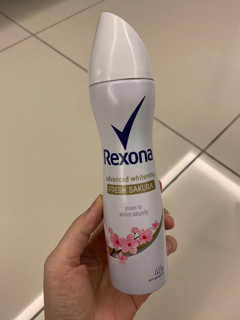 Rexona Fresh Sakura whitening deodorant spray, Beauty & Personal Care ...