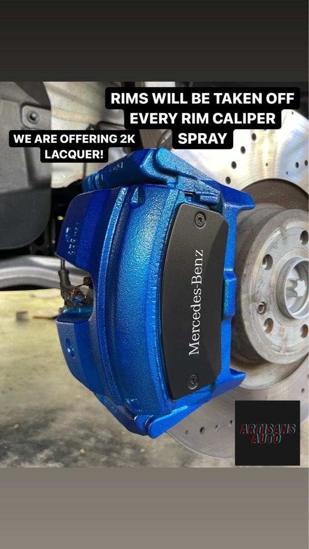RIM CALIPER SPRAY WITH 2K LACQUER! KERB RASH REPAIR STOCK ALLOY RIMS ...