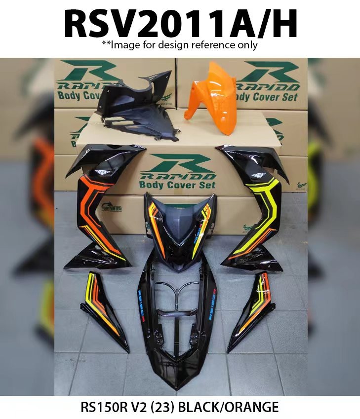 RSV2011 Rapido Cover Set Coverset RS150 V2 / GTR150 V2 / SUPRA 150 V2 ...
