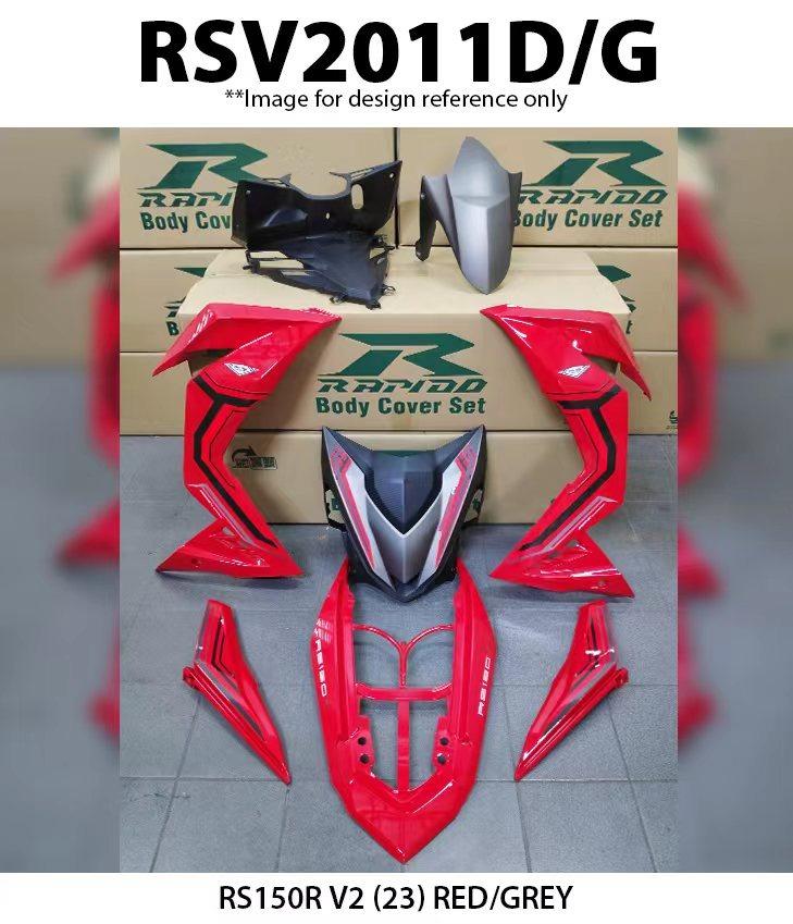 RSV2011 Rapido Cover Set Coverset RS150 V2 / GTR150 V2 / SUPRA 150 V2 ...