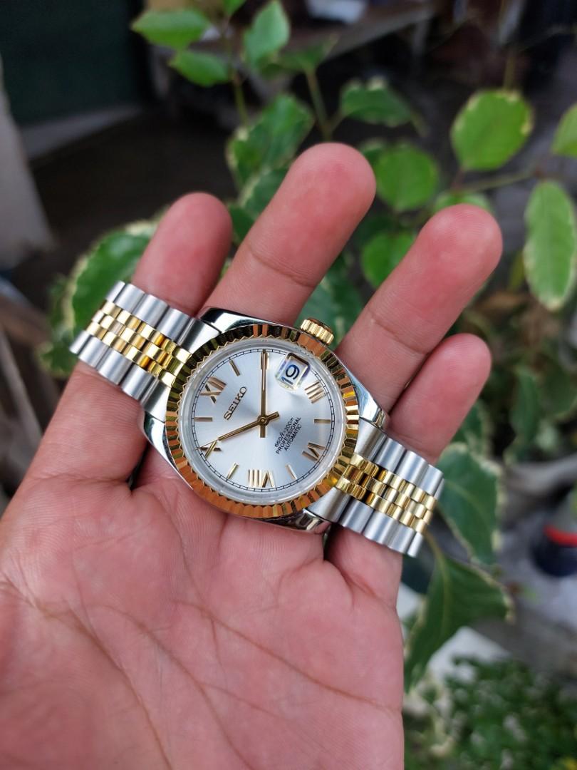 SeikoLex Custom Build 'Datejust Homage' Two-Toned Automatic Watch ...