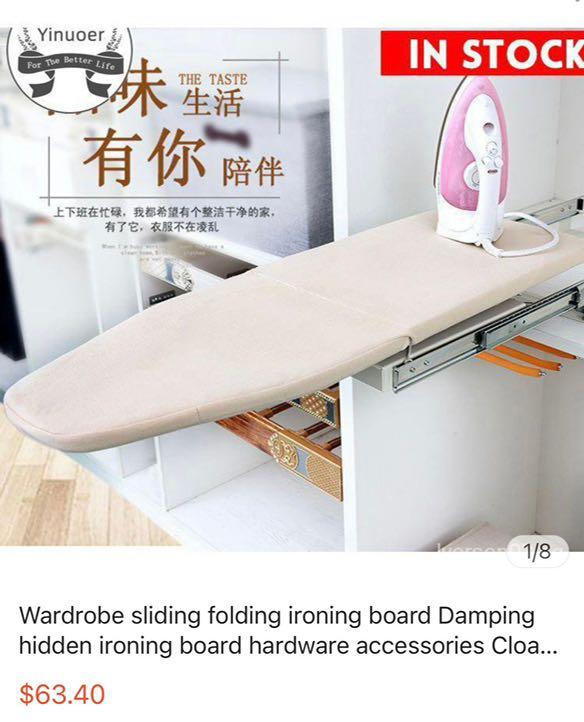 Sliding foldable iron board, TV & Home Appliances, Irons & Steamers on ...