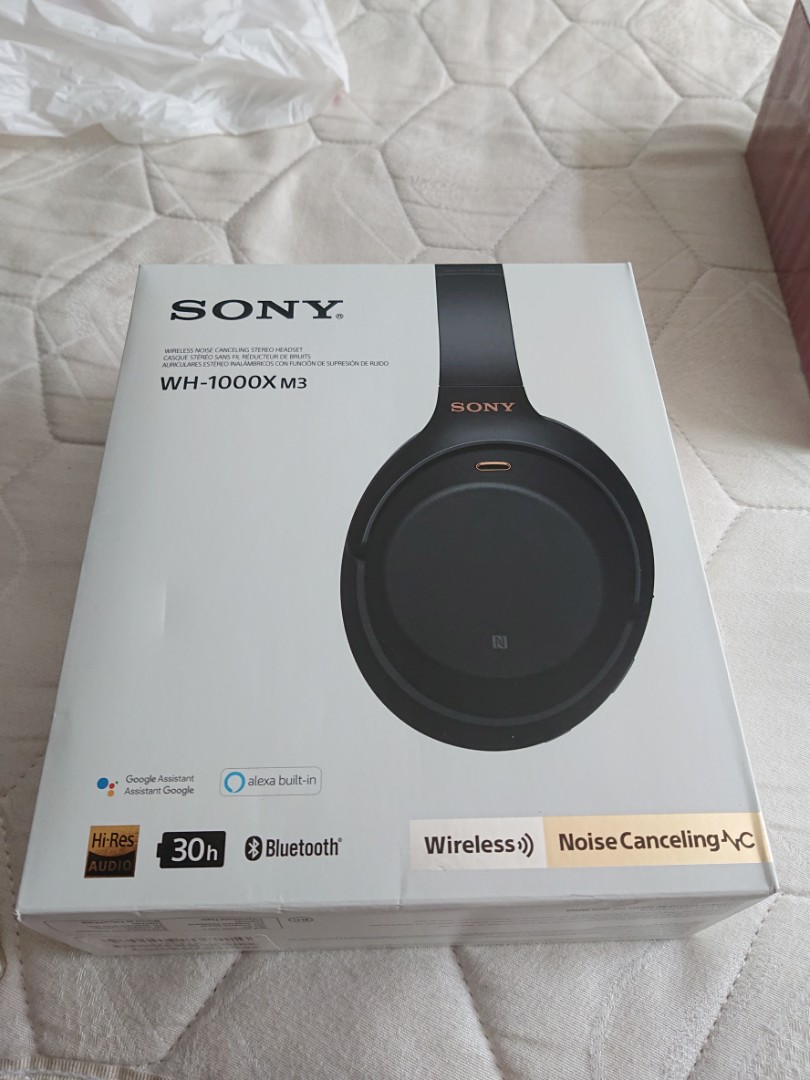 sony earphones headphones headset wh 1000 xm3, Audio, Headphones ...