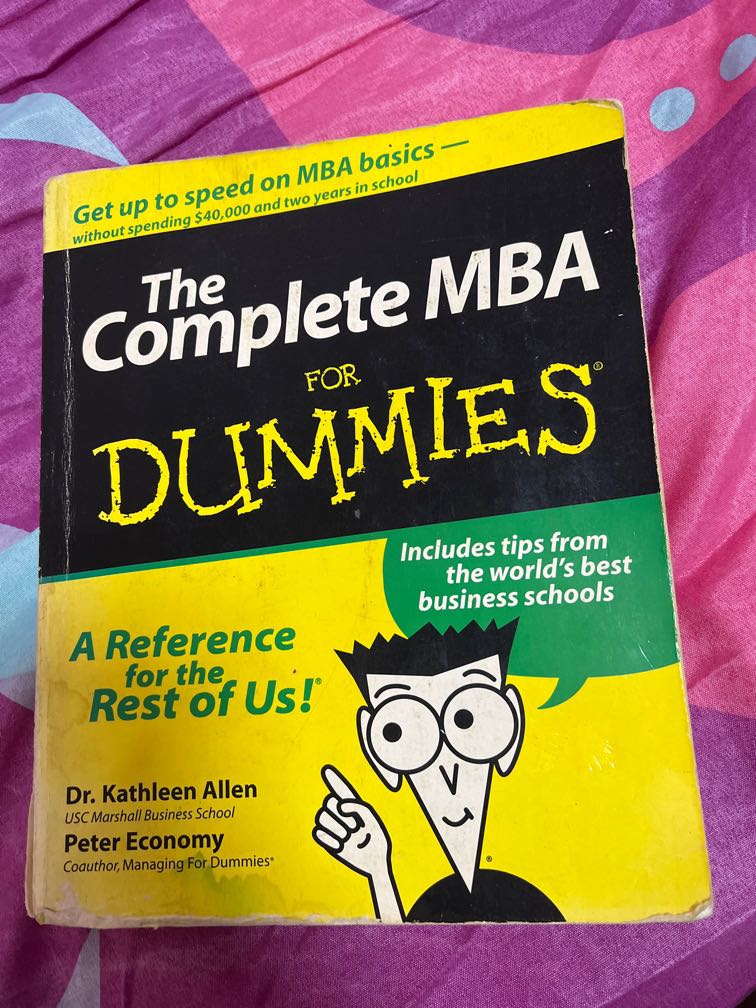 The Complete MBA for dummies, Hobbies & Toys, Books & Magazines ...