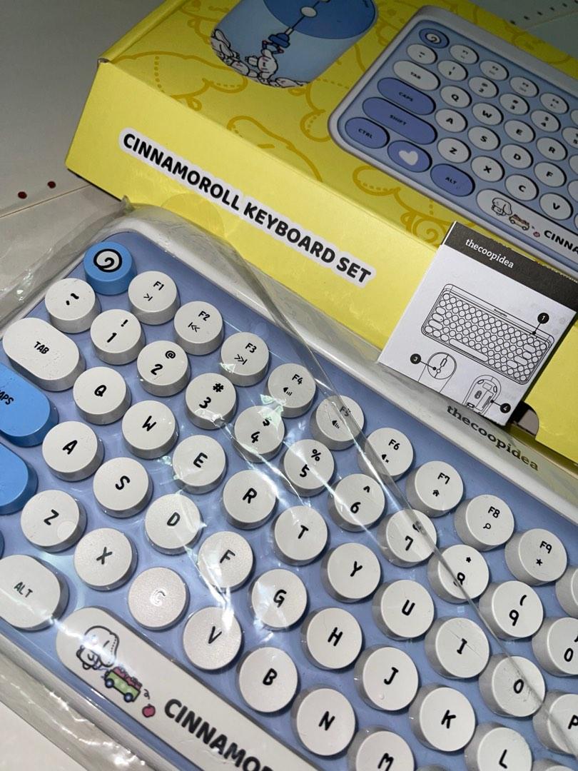 Thecoopidea Sanrio Cinnamoroll Tappy Keyboard & Mouse wireless set 2.4GHz, Computers & Tech ...
