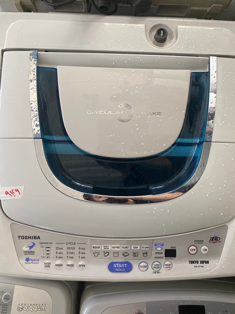 Toshiba 9KG Circular Intake Top Loading Washing Machine, TV & Home ...