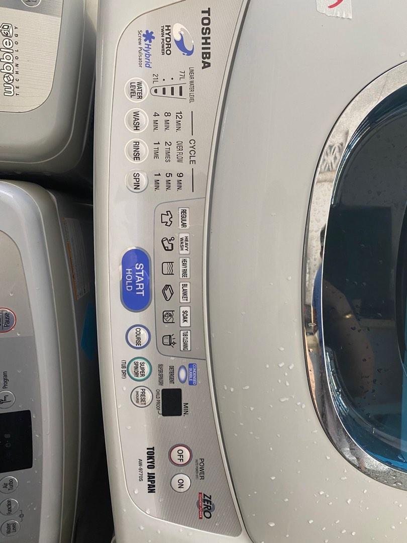 Toshiba 9KG Circular Intake Top Loading Washing Machine, TV & Home ...