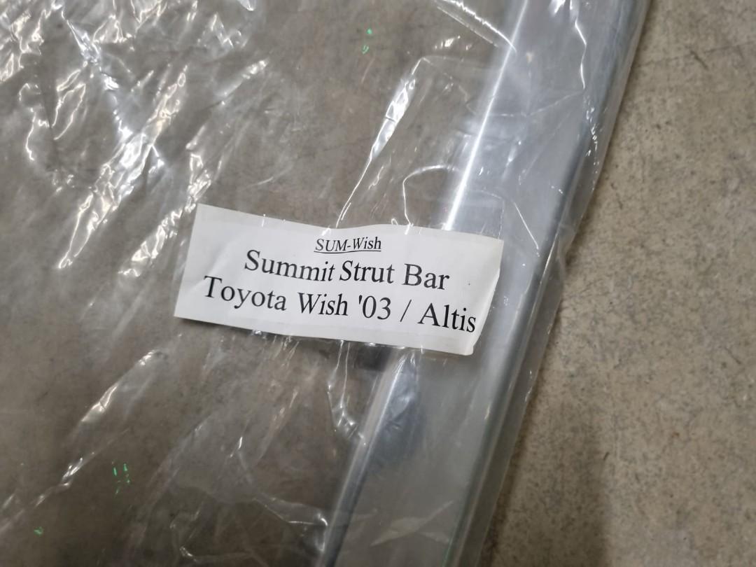 Toyota Wish Summit Front strut bar AE10/ZNE10/ 1st gen, Car Accessories ...