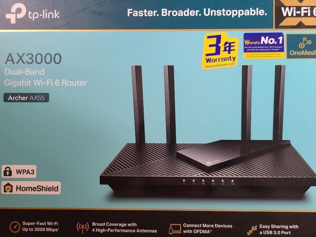 Tp Link AX3000 Wi-Fi 6 Router 路由器 3年保養, 電腦＆科技, 電腦周邊及配件, Wifi及上網相關產品 ...