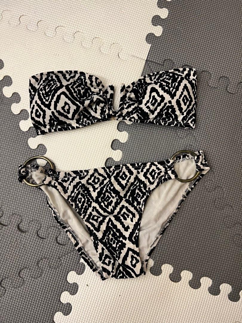 Tribal Print Bandeau Bikini Set Womens Fashion Swimwear Bikinis
