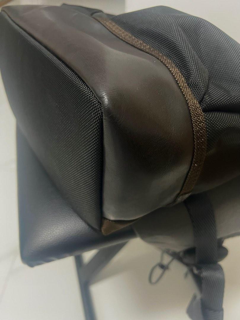 Tumi Two Tone Nylon & Leather Cypress Roll Top Backpack, Men's Fashion ...