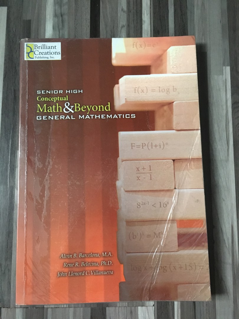 [USED SHS BOOK] Conceptual Math and Beyond: General Mathematics ...