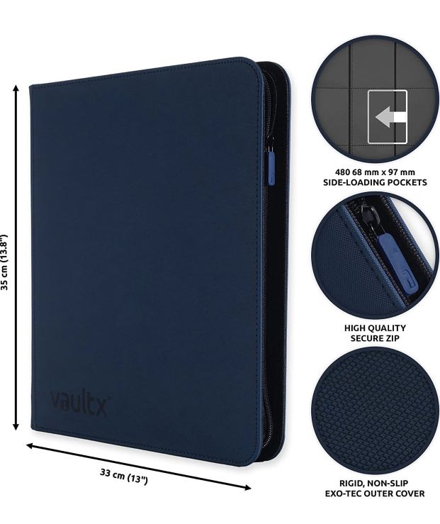 Vault X Premium eXo-Tec Zip Binder - 12 Pockets, Hobbies & Toys ...