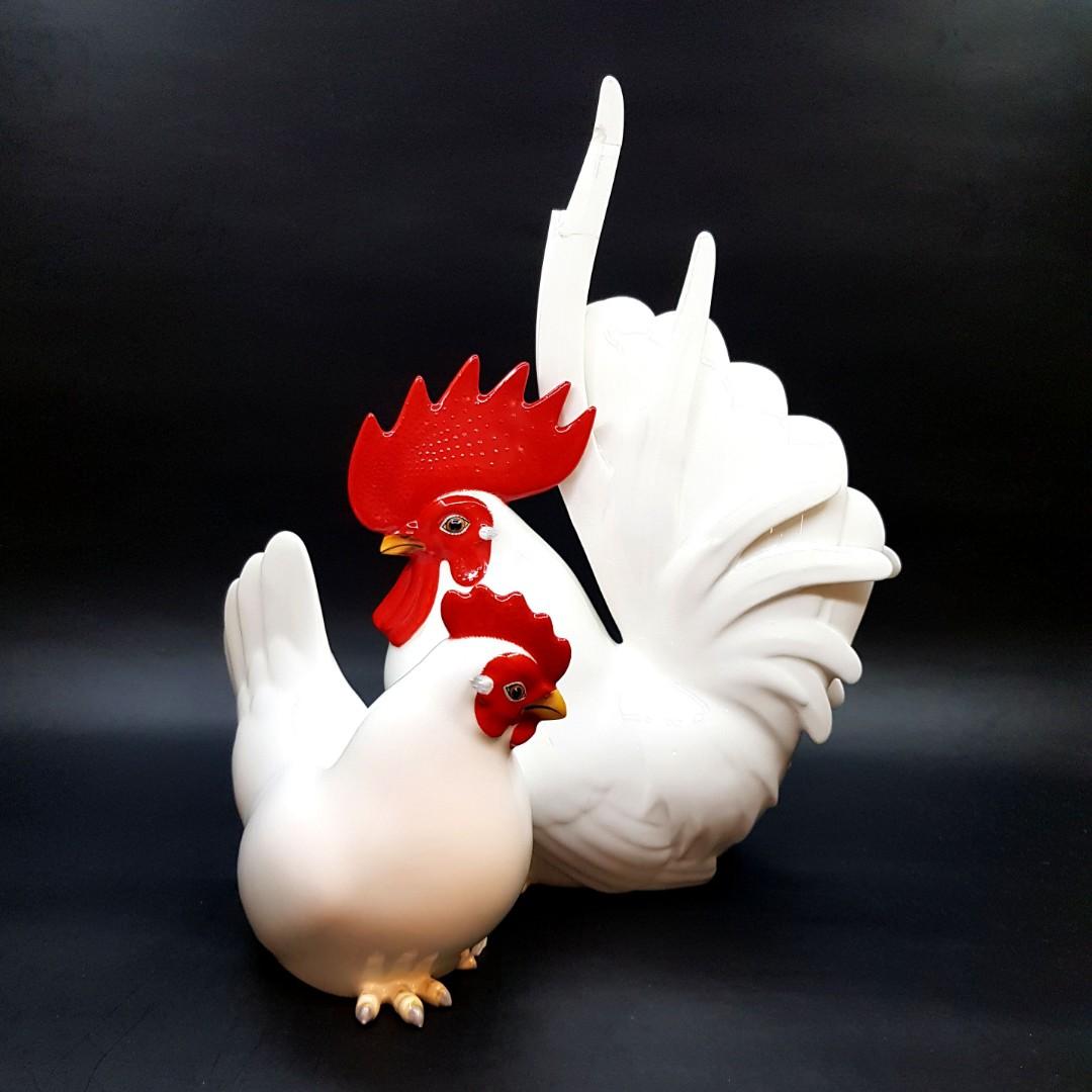 Vintage 1960s Noritake bone china rooster hen figurine, Hobbies & Toys ...