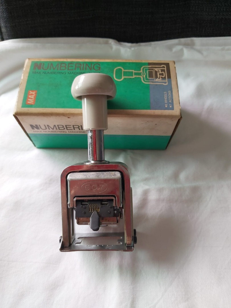 Vintage Max Numbering Machine N-607 & Great Wall Numbering Model 45 ...