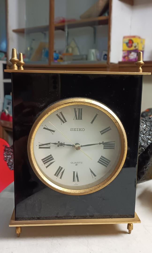 Vintage seiko table clock, Furniture & Home Living, Home Decor, Clocks ...