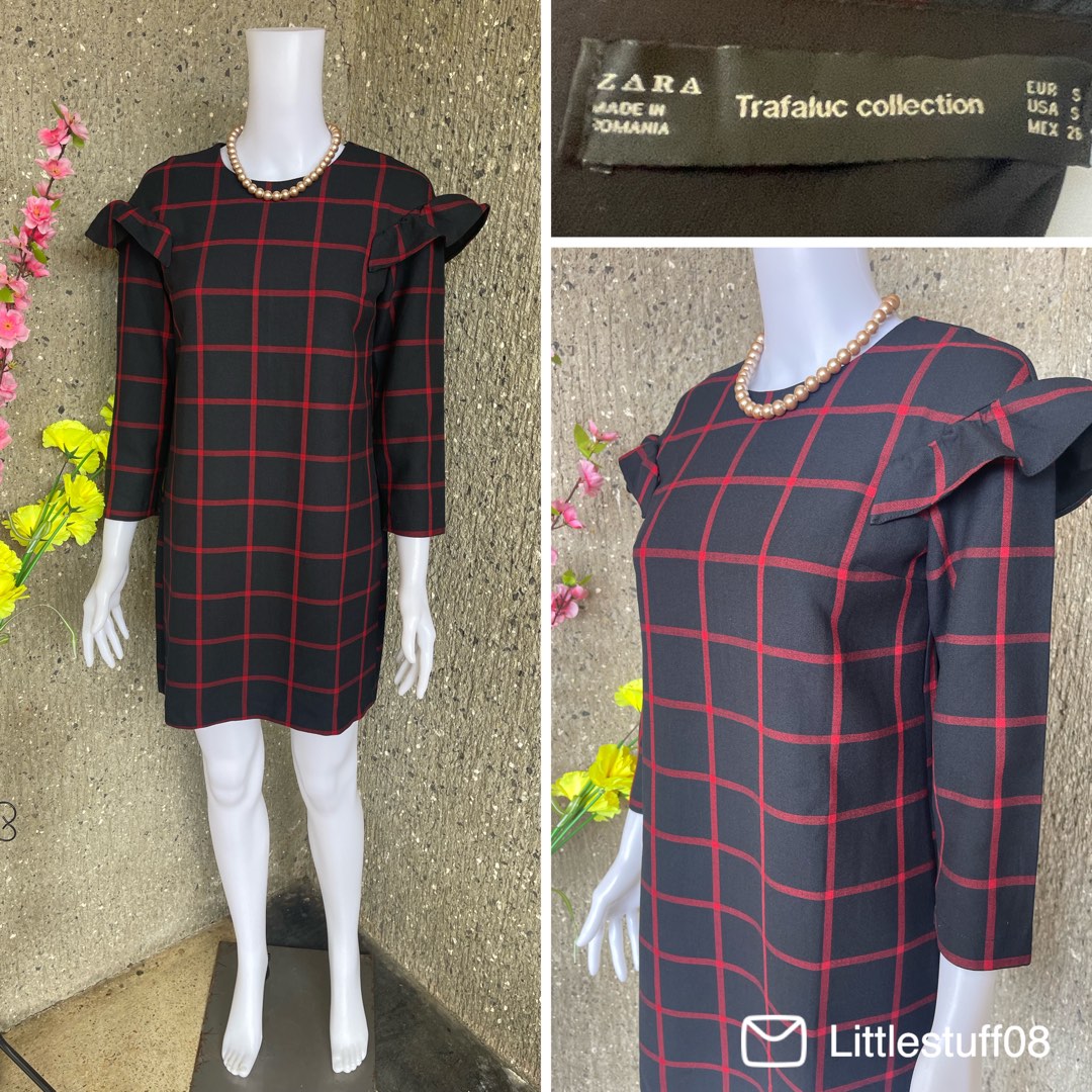 Zara Checkered Dress, Women's Fashion, Dresses & Sets, Dresses on Carousell