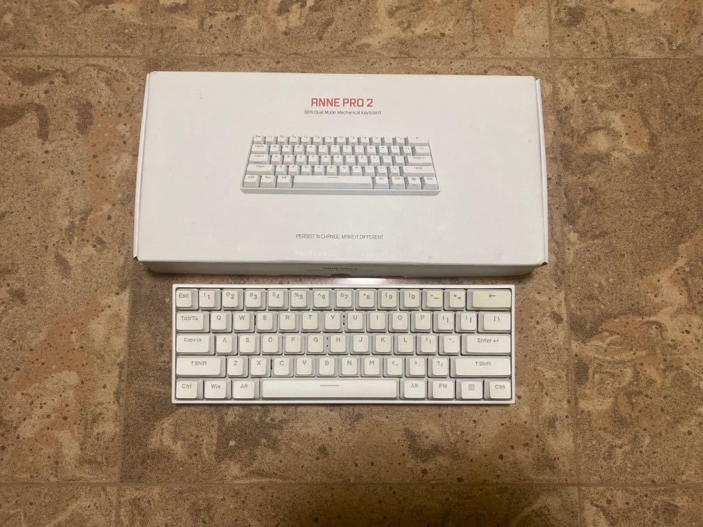 Anne pro(white) keyboard, Computers & Tech, Parts & Accessories ...