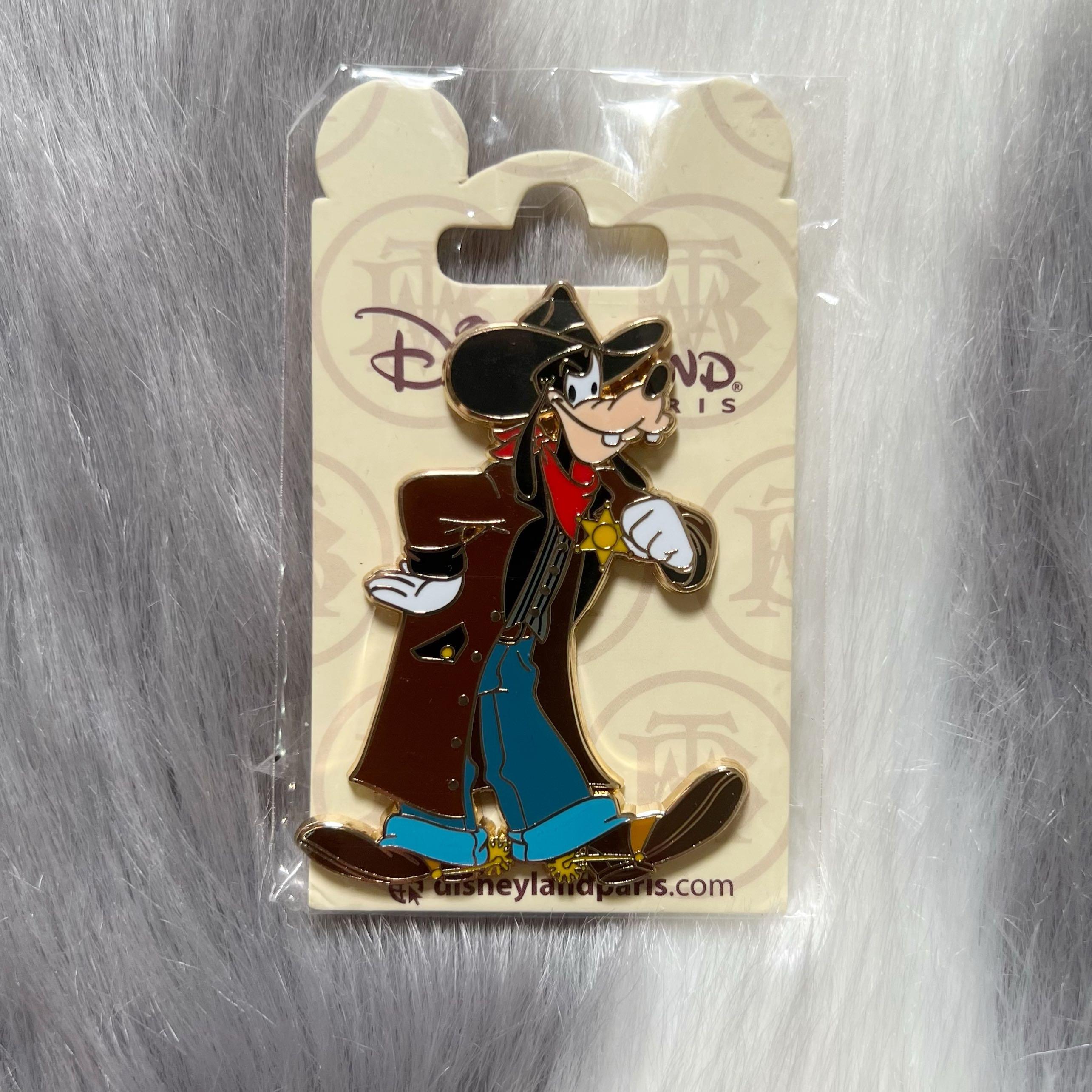 AUTHENTIC DISNEY PIN - Goofy Cowboy Sheriff Disneyland Paris, Hobbies ...