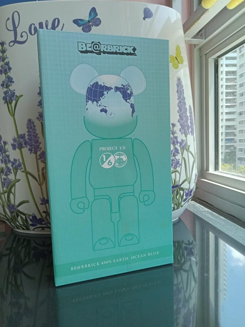 Bearbrick 400% 1/6 project earth - ocean blue, Hobbies & Toys, Toys ...