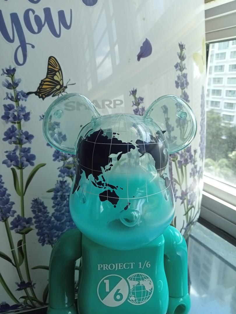 Bearbrick 400% 1/6 project earth - ocean blue, Hobbies & Toys, Toys ...