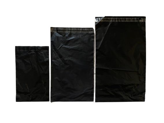 Black Courier Plain Pouch Parcel Pouch, Hobbies & Toys, Stationary ...