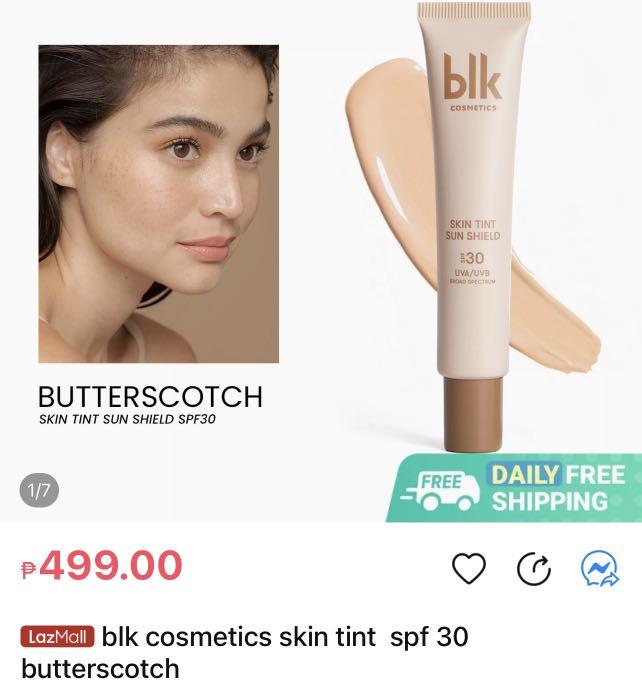 BLK Skin Tint Sun Shield SPF 30 in Butterscotch, Beauty & Personal Care ...