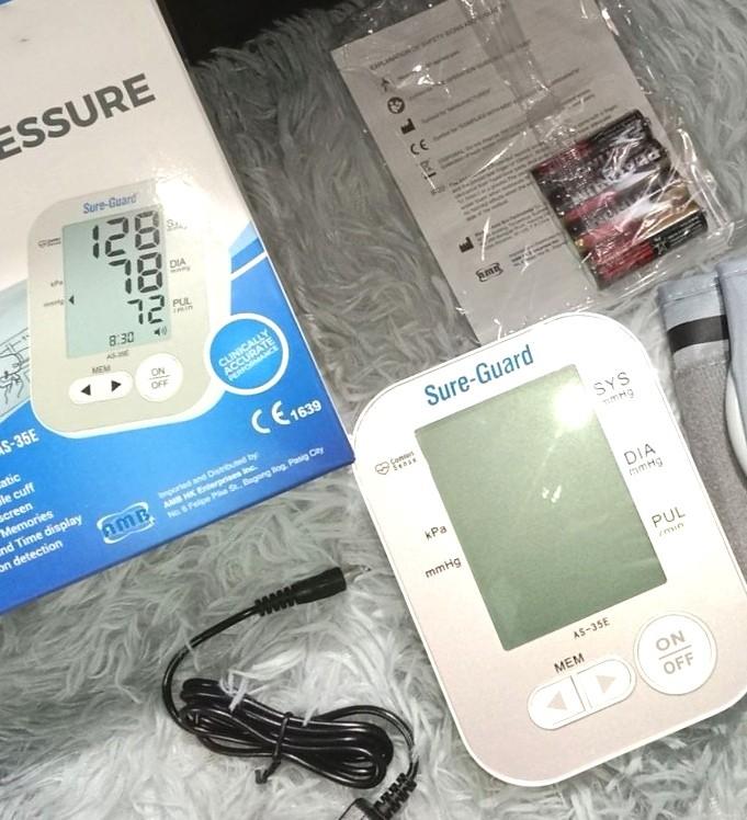 BLOOD PRESSURE DIGITAL MONITOR Sureguard, Health & Nutrition, Medical ...