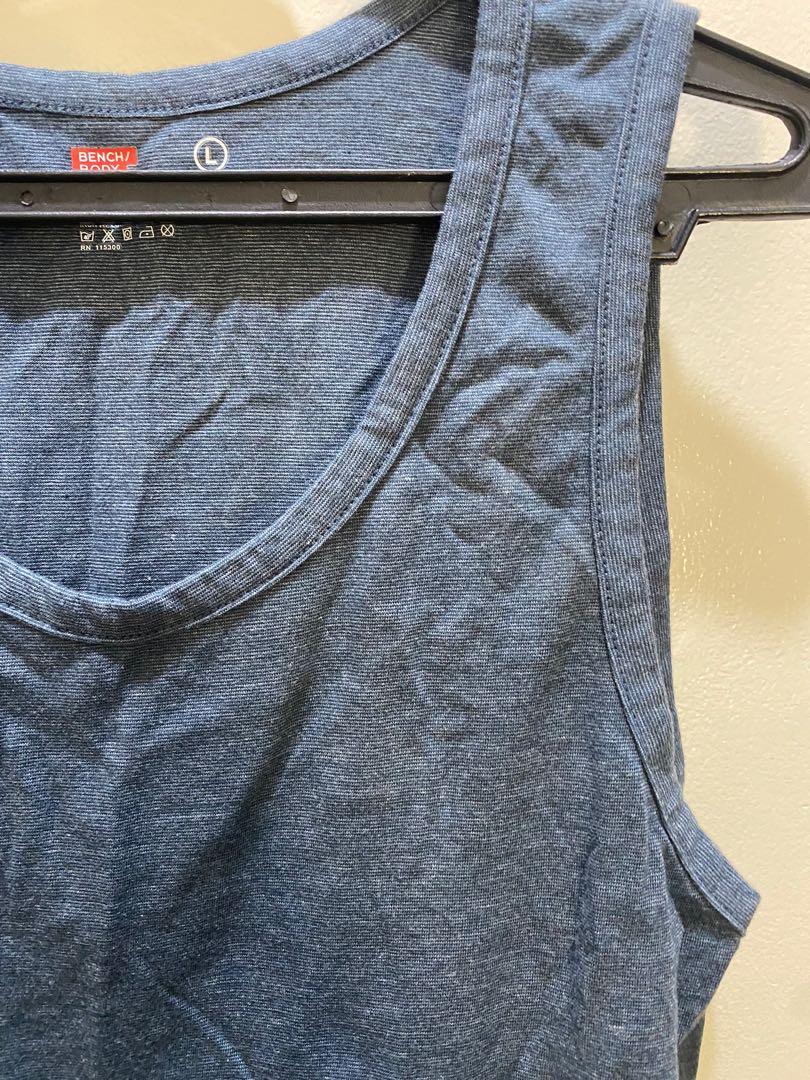Blue bench body sando, Men's Fashion, Tops & Sets, Sleep and Loungewear ...
