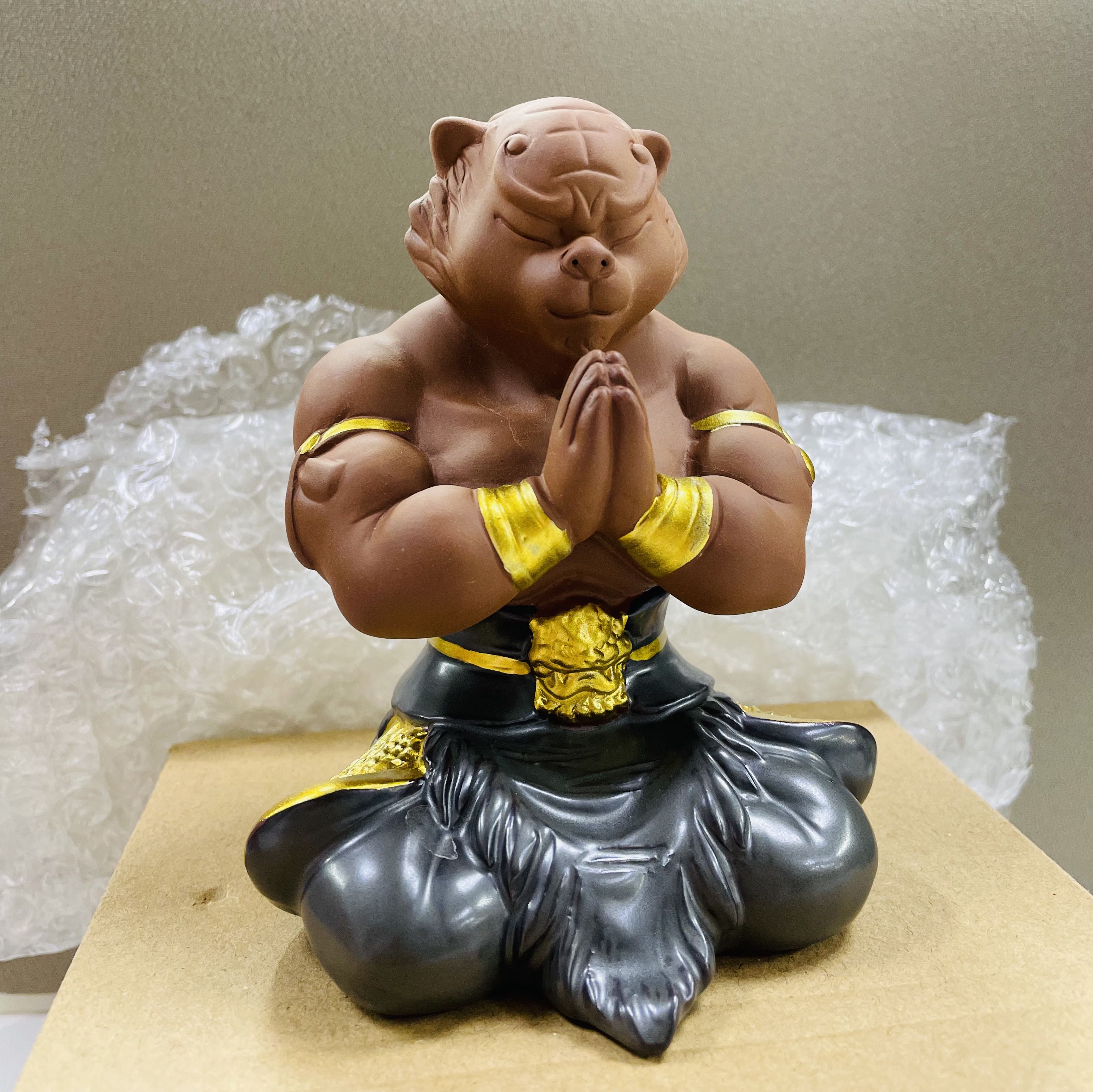 BNIB Auspicious Praying Tiger Figurine, Hobbies & Toys, Memorabilia ...
