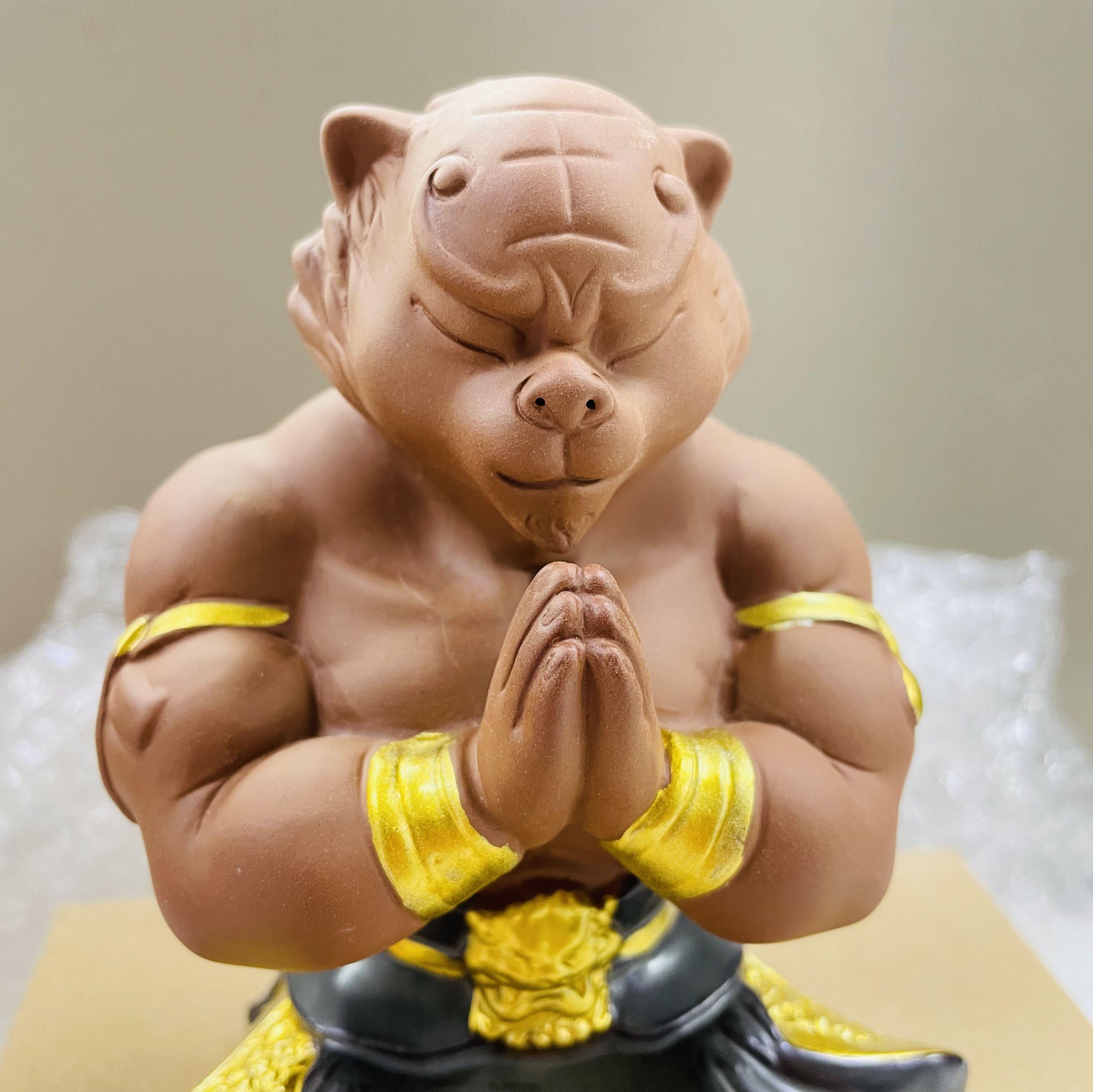 BNIB Auspicious Praying Tiger Figurine, Hobbies & Toys, Memorabilia ...