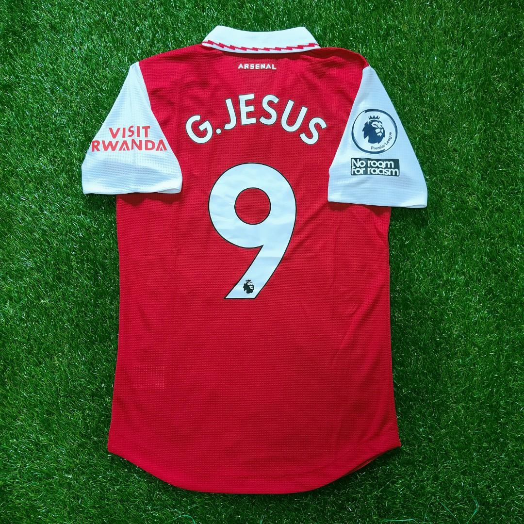 BNWT 'G.Jesus' Arsenal 22/23 Home Jersey For Sales. (Size S), Men's ...