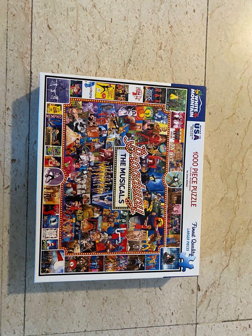 Broadway Musicals 1000 Piece Puzzle - White Mountain Puzzles, Hobbies ...