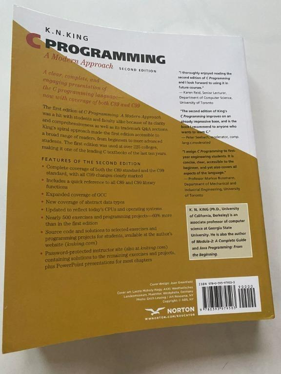 C Programming, A Modern Approach 2nd Edition, Hobbies & Toys, Books ...
