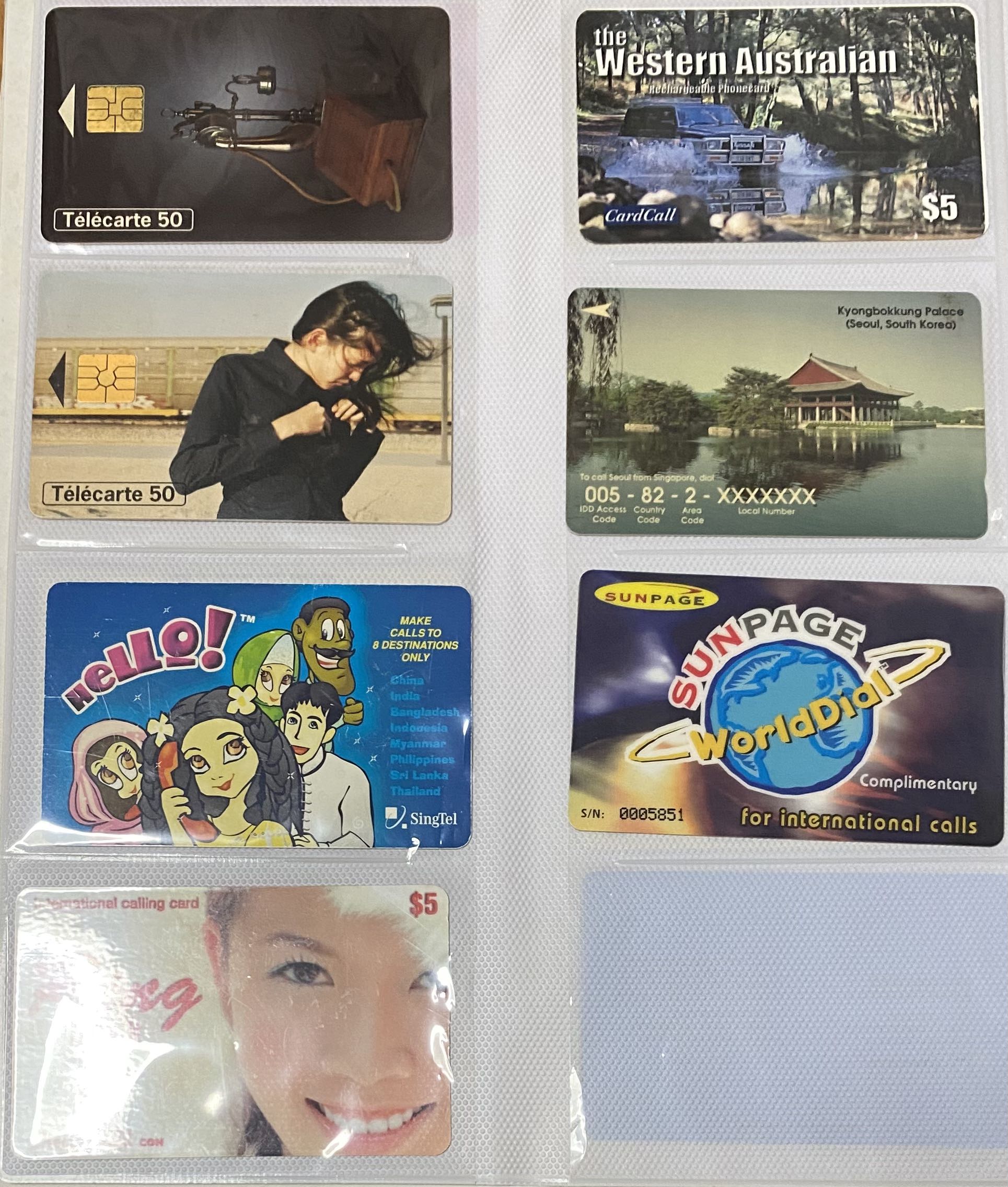 Collectible Vintage International Calling Cards from Australia France ...