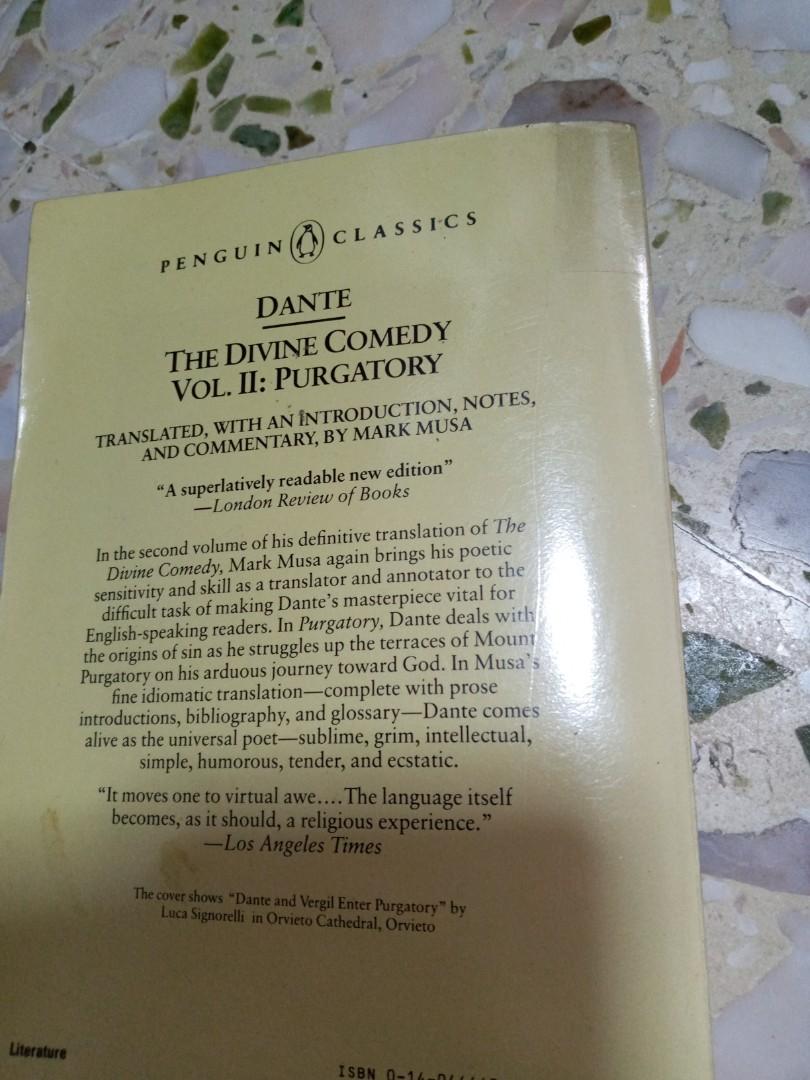 Dante, The Divine Comedy Volume II Purgatory, Hobbies & Toys, Books ...