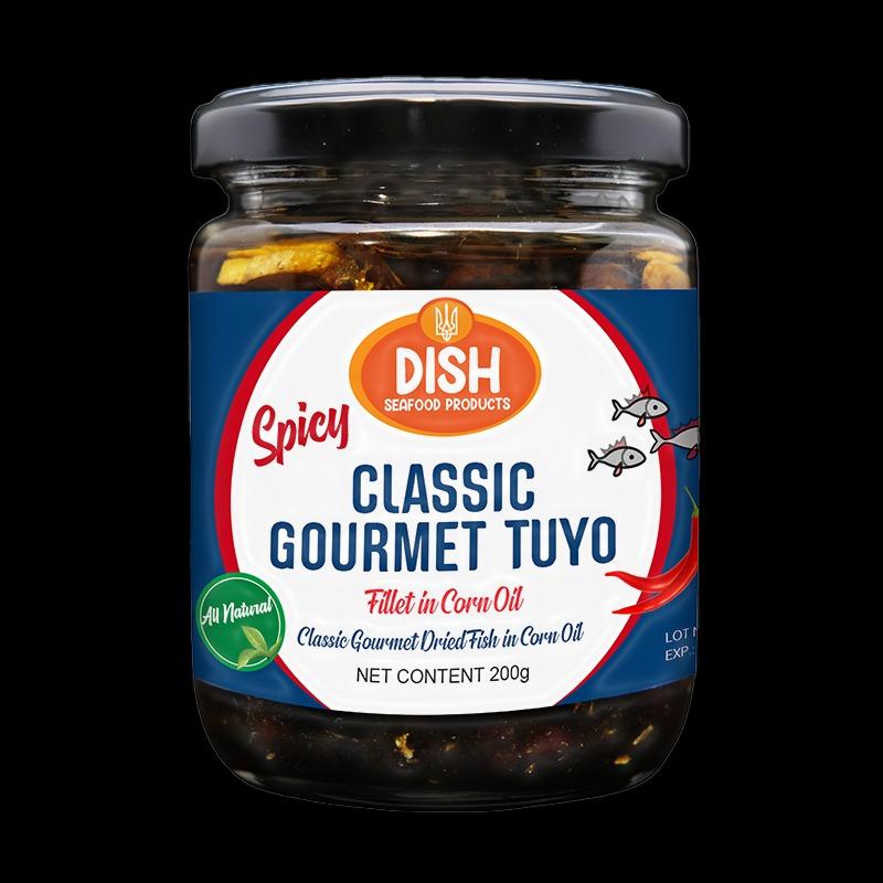 Dish Classic Gourmet Tuyo in Corn Oil ( Classic and Spicy), Food ...
