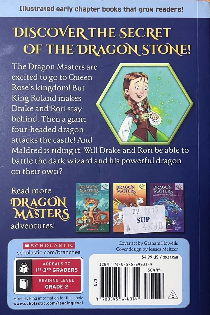 Dragon Masters 1.2.3.4. - BRANCHES SCHOLASTIC INC., 興趣及遊戲, 書本 & 文具, 小說 ...
